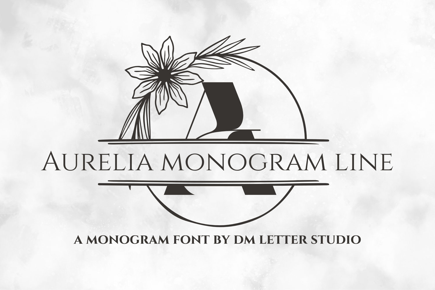 Aurelia Monogram Line Font – Fontbloom