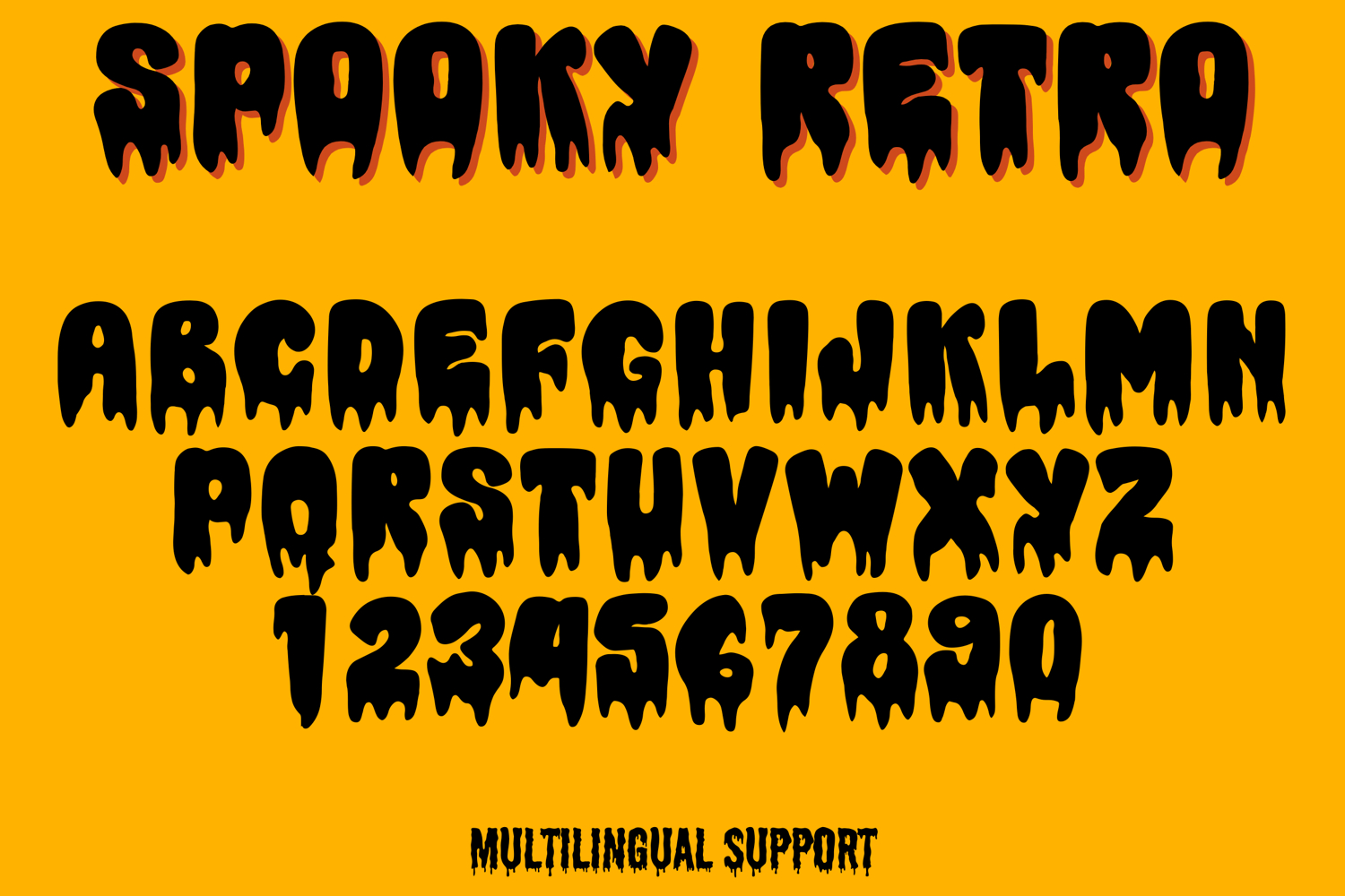 Spooky Retro – Halloween Drip Font – Fontbloom