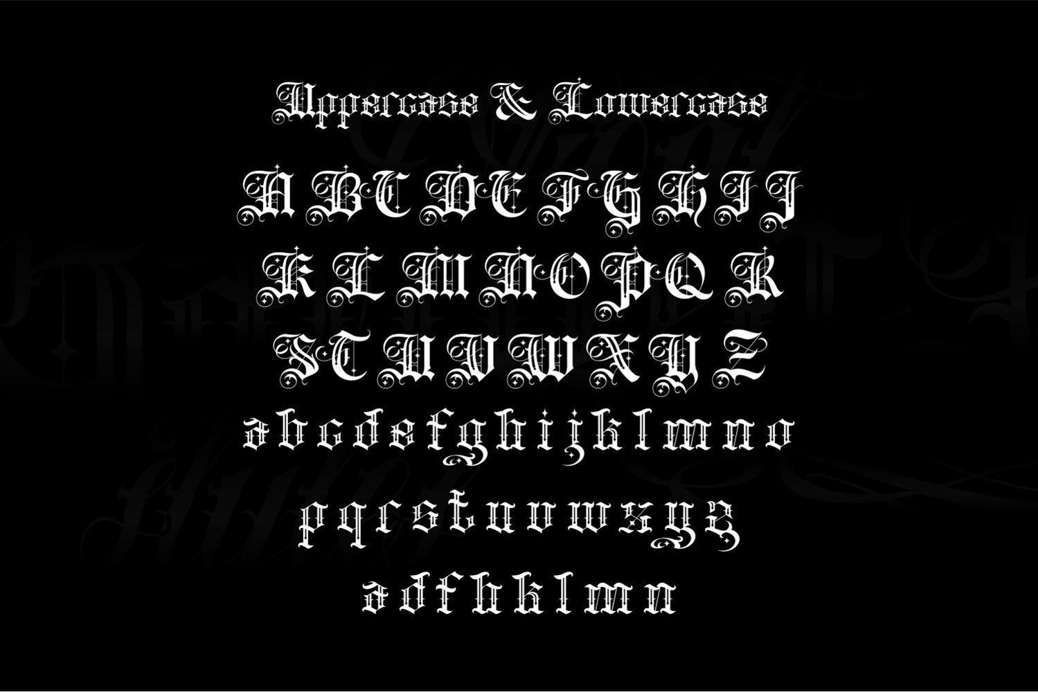 Family Gangsta Tattoo Font | Blackletter, Old English – Fontbloom
