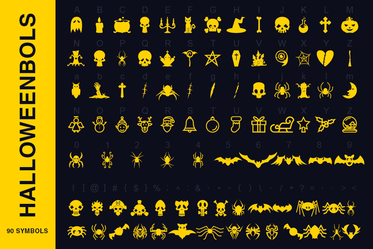 Symbols Font Collection – 450 Elements – Fontbloom
