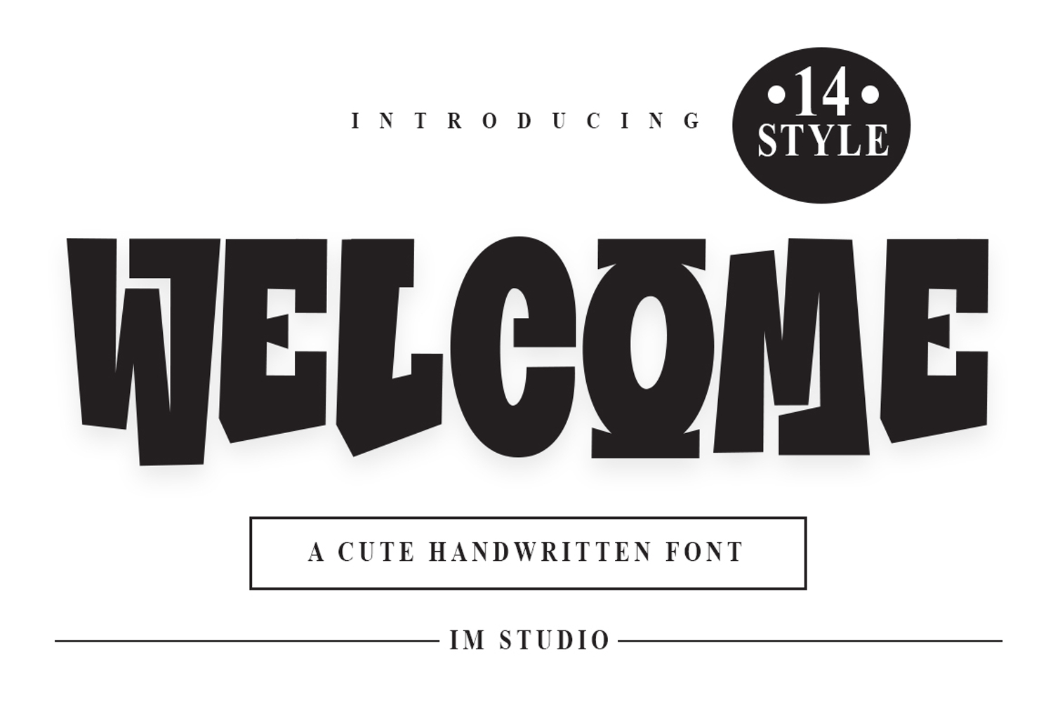 Welcome 14 Style Font – Fontbloom