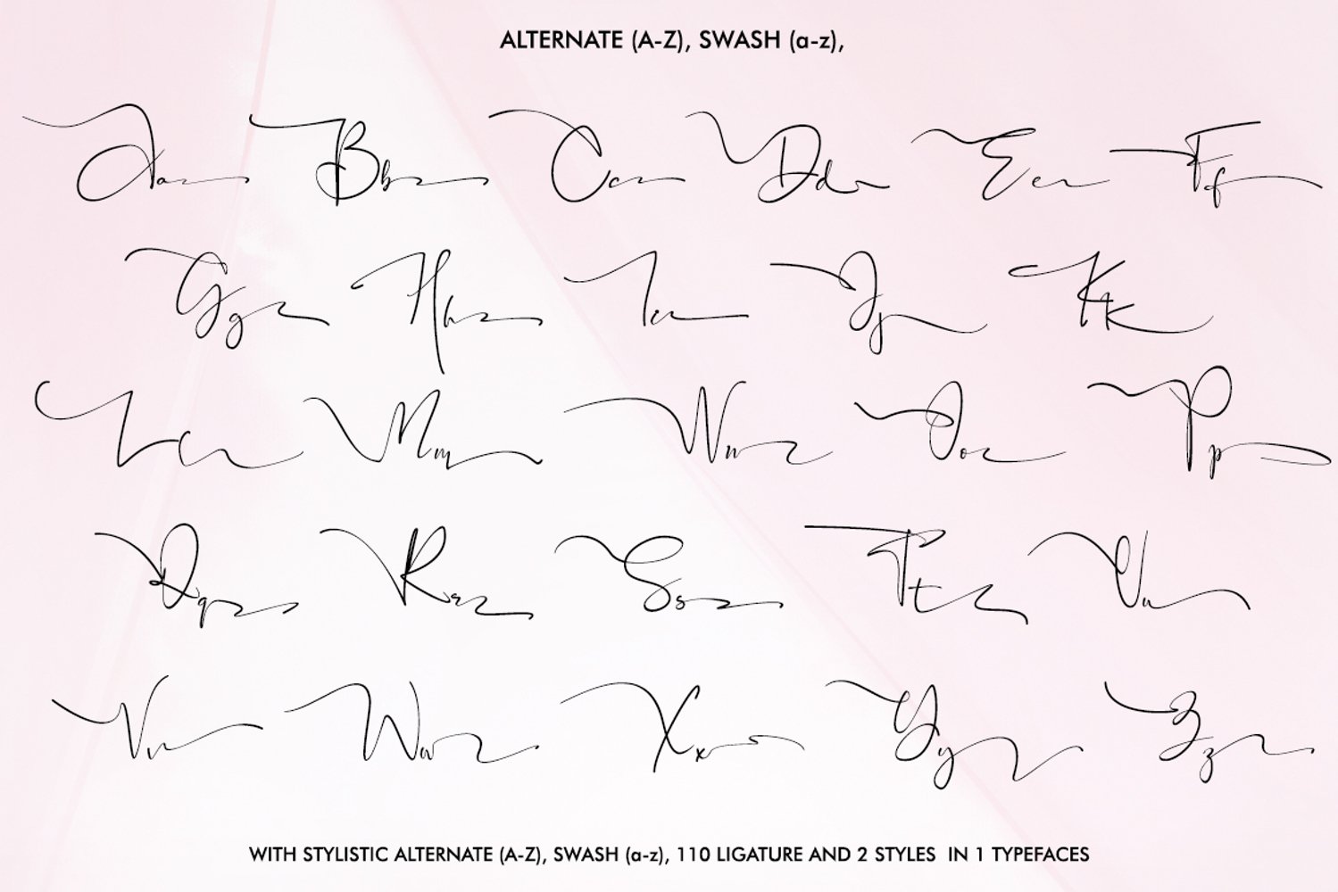 Black Pink Signature – Fontbloom