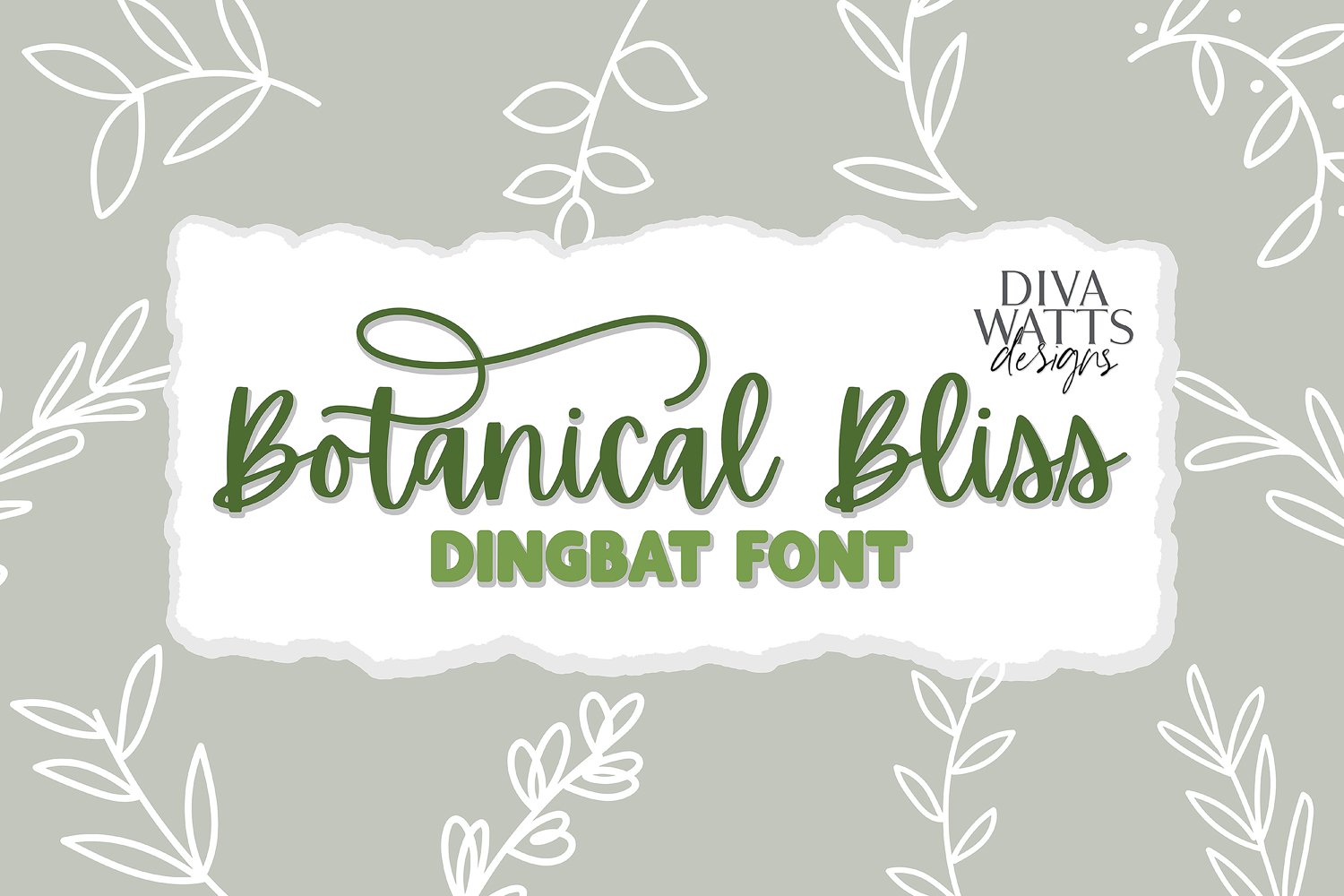 Botanical Bliss Dingbat Font – Fontbloom