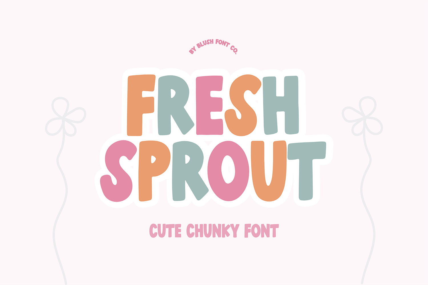 FRESH SPROUT Chunky Bold Display Font – Fontbloom