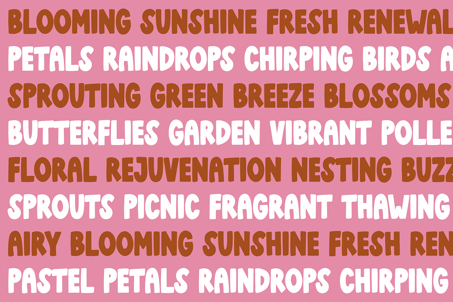 FRESH SPROUT Chunky Bold Display Font – Fontbloom
