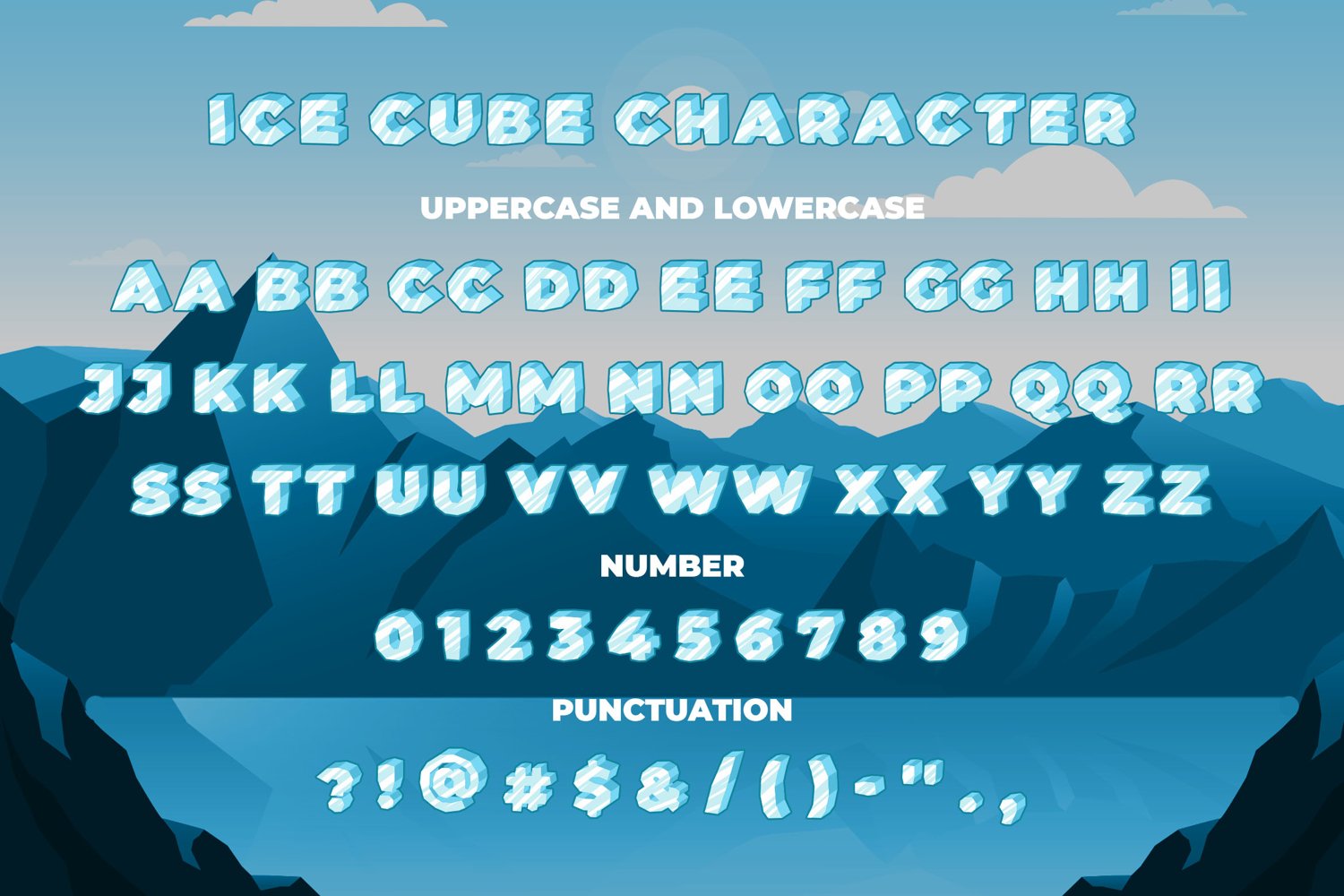Ice cube a SVG Color Font – Fontbloom
