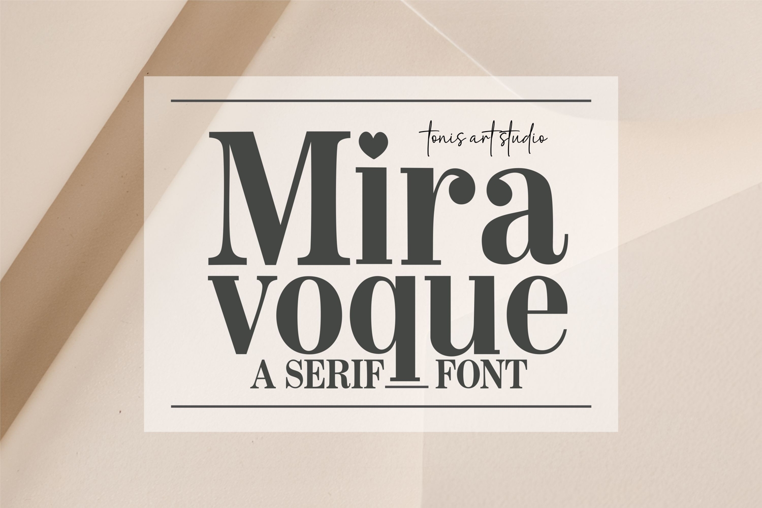 Mira Voque Serif Font – Sans Serif Font, Modern Font – Fontbloom